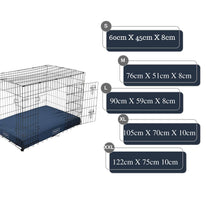 Kangaroo Dog Crate Mat - Orthopaedic memory foam mat with Tough RipStop ...