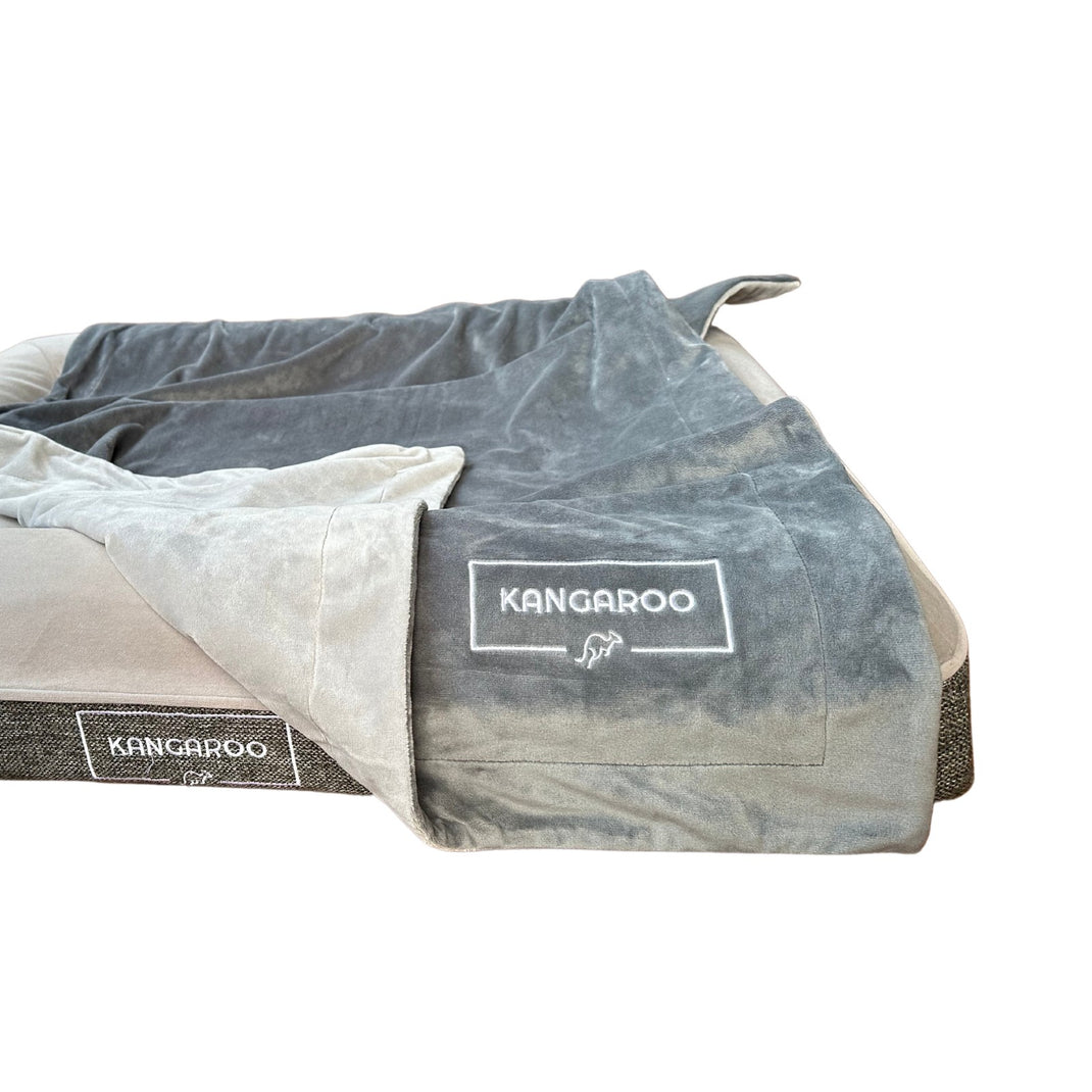 Kangaroo Ultra soft Reversible Pet Blanket - Lightweight & Cozy Micro ...